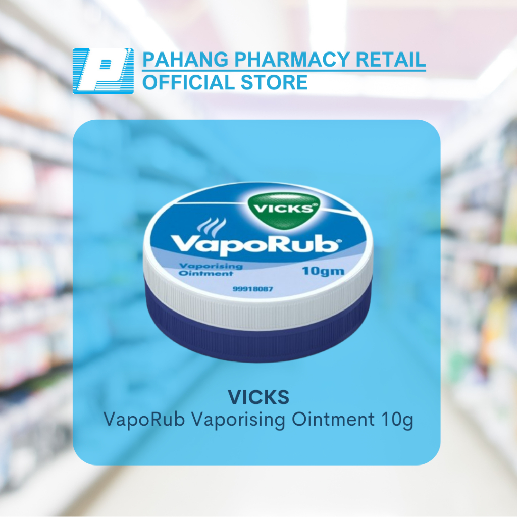 VICKS VapoRub Vaporising Ointment 10g | Shopee Malaysia