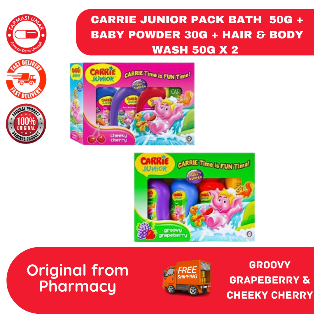 4 in 1 CARRIE JUNIOR Baby Bath Travel Pack Carrie Junior Gift Pack Set ...