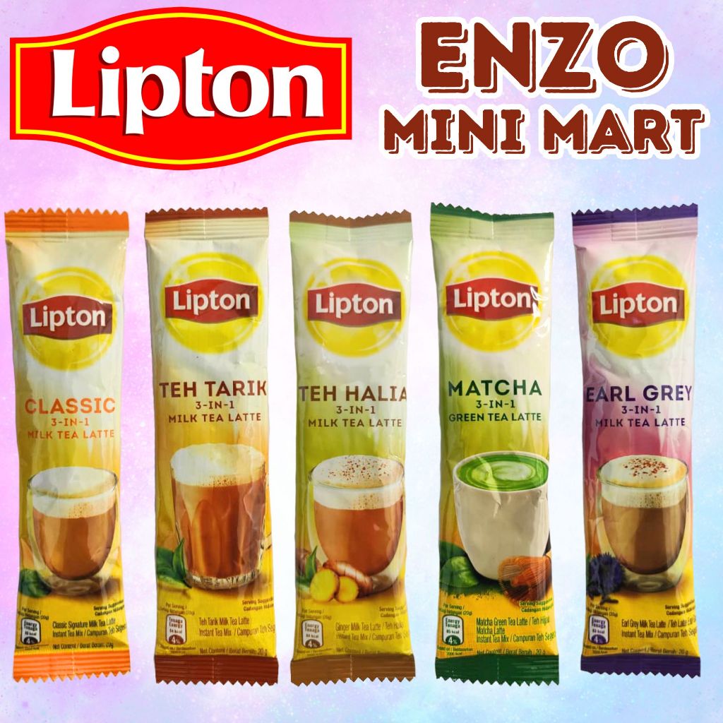 (LOOSE PACK) LIPTON 3 IN 1 INSTANT MILK TEA LATTE SACHET - CLASSIC, TEH ...