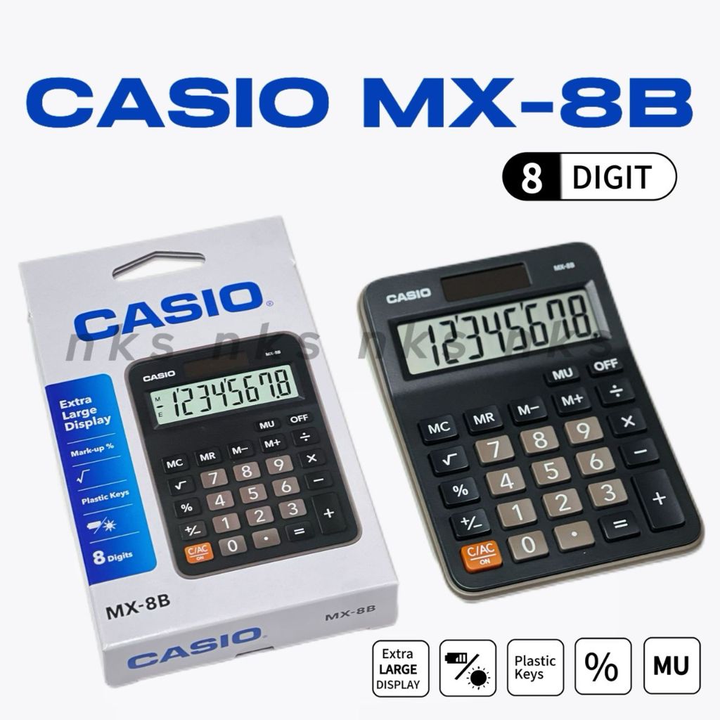 *ORIGINAL CASIO MX-8B 8 DIGITS CALCULATOR | Shopee Malaysia