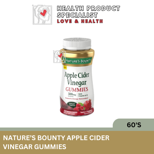 Nature's Bounty Apple Cider Vinegar Gummies 60s | Shopee Malaysia