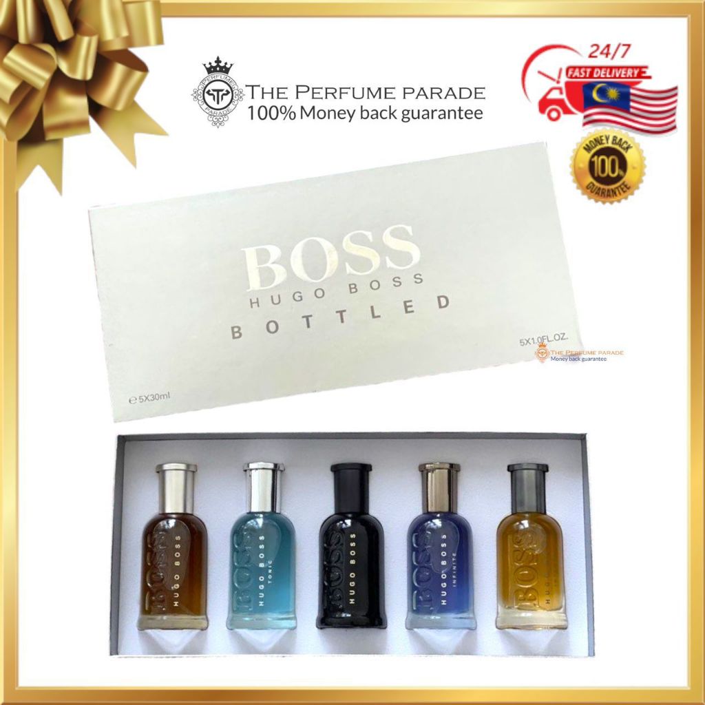 100% Genuine Perfume Boss Bottled Miniature Collection 5in1 Gift Set ...