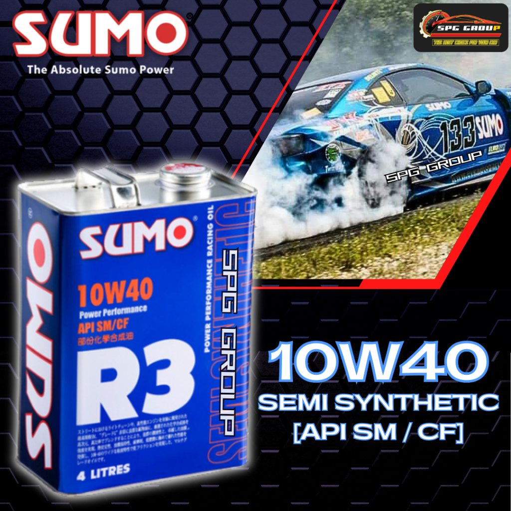 SUMO R3 POWER PERFORMANCE SEMI SYNTHETIC 10W40 ENGINE OIL 4 LITERS ...