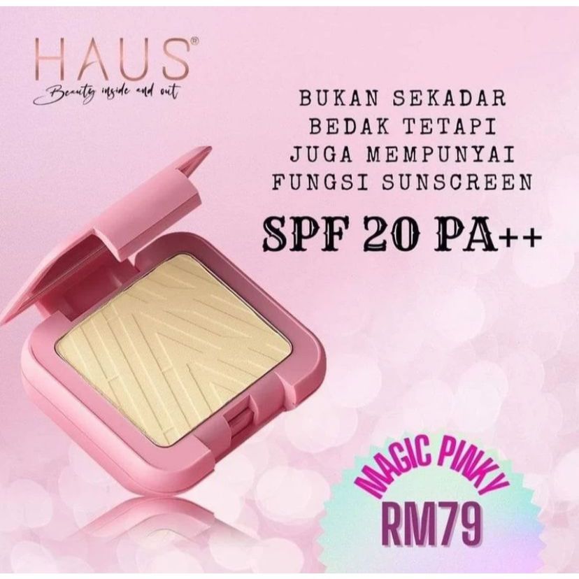 [READY STOCK] HAUS MAGIC PINKY COMPACT POWDER | Shopee Malaysia
