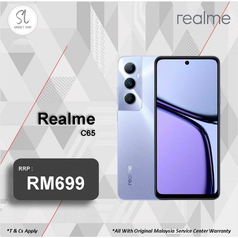 Realme C65 4G (8+8GB RAM | 256GB ROM) | Shopee Malaysia