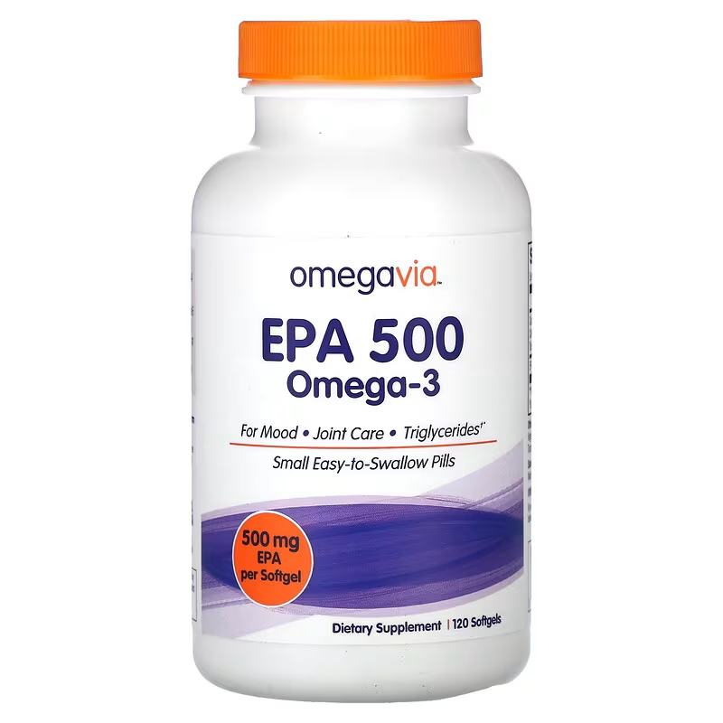 OmegaVia, EPA 500, Omega-3, 500 mg, 120 Softgels | Shopee Malaysia