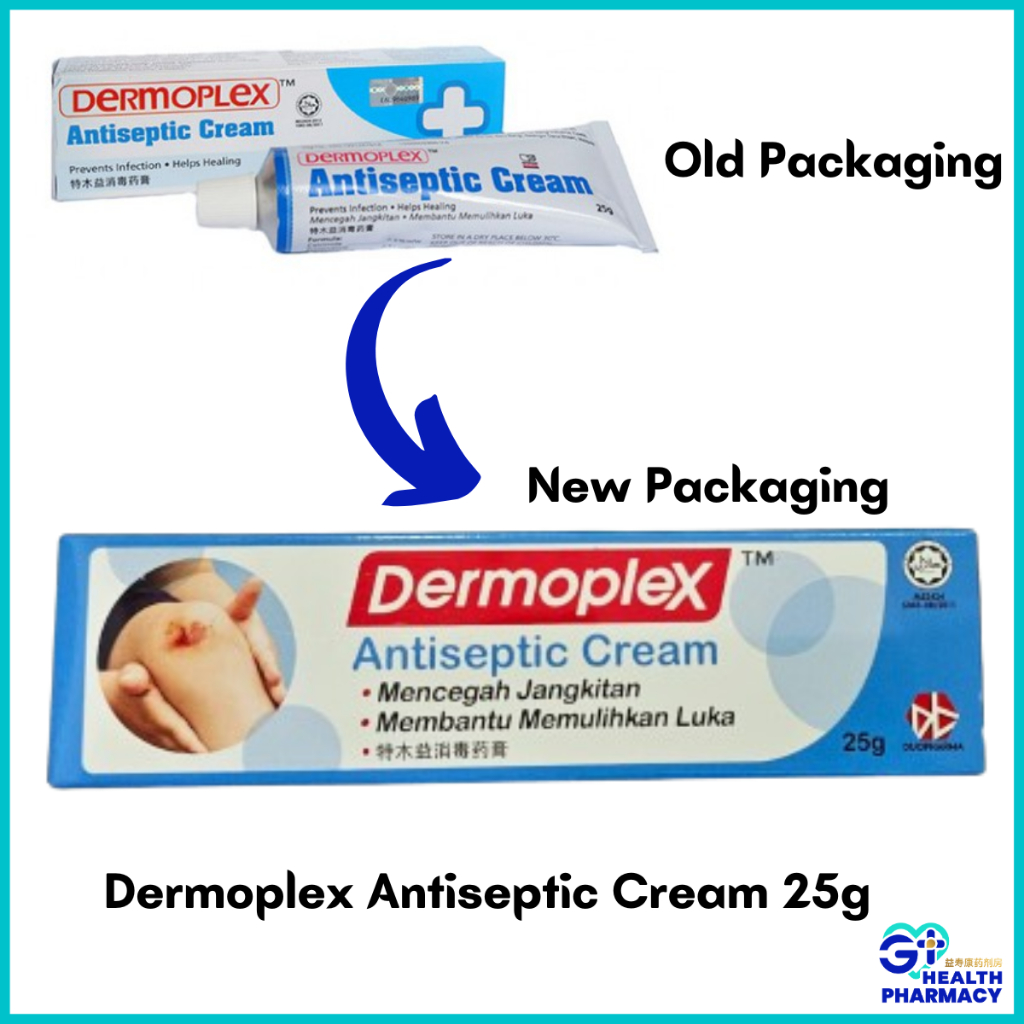 Dermoplex Antiseptic Cream 25G (minor cuts and burns, nappy rashes ...