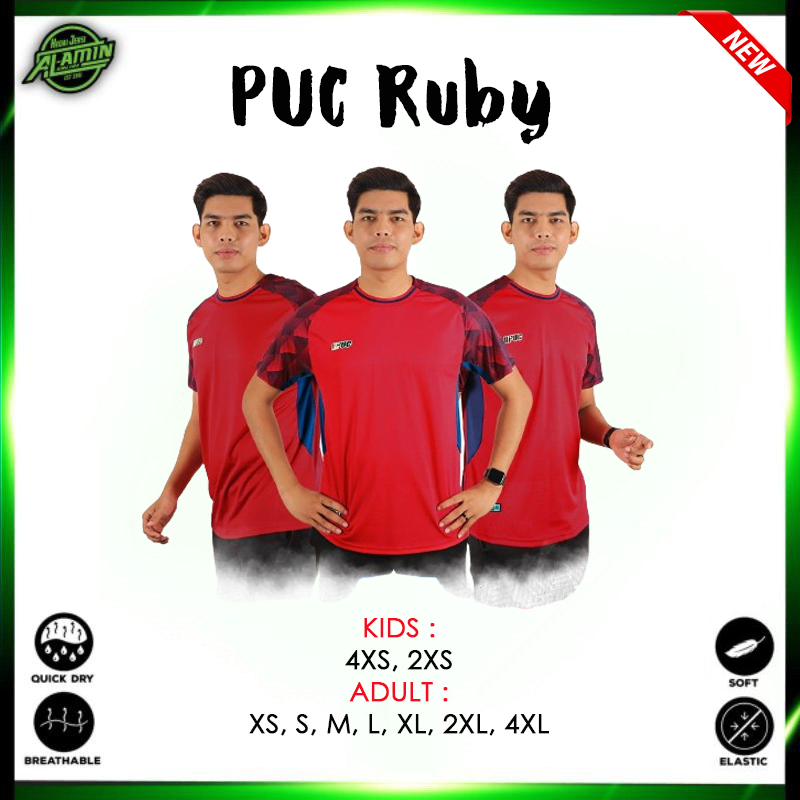New Arrival! | PUC RUBY | Red | Jersi Kids & Adult | Player Collection ...