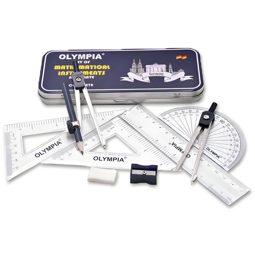 Olympia Math Set / Mathematic Instruments / Geometry Set / Jangka Lukis ...