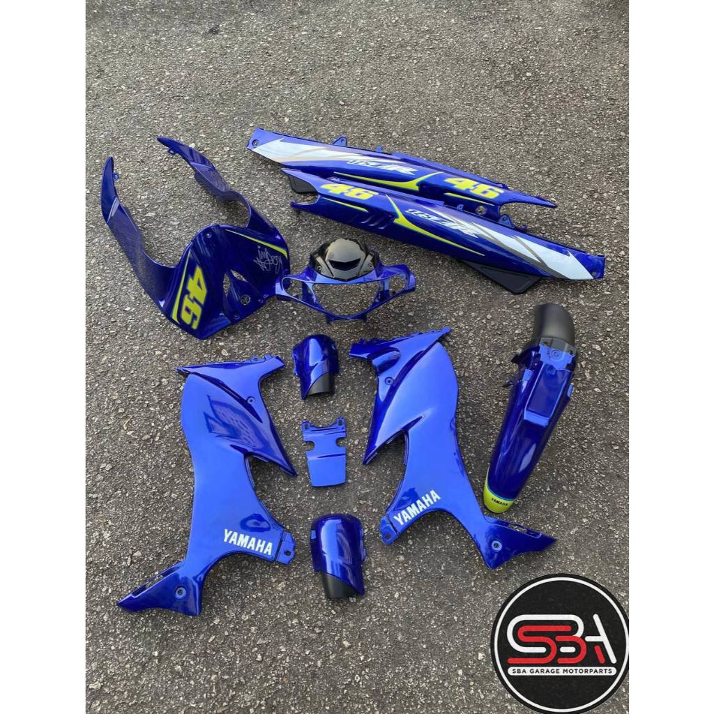 COVERSET ORIGINAL HONG LEONG YAMAHA HLY 125 125Z 125ZR BIRU 46 READY ...