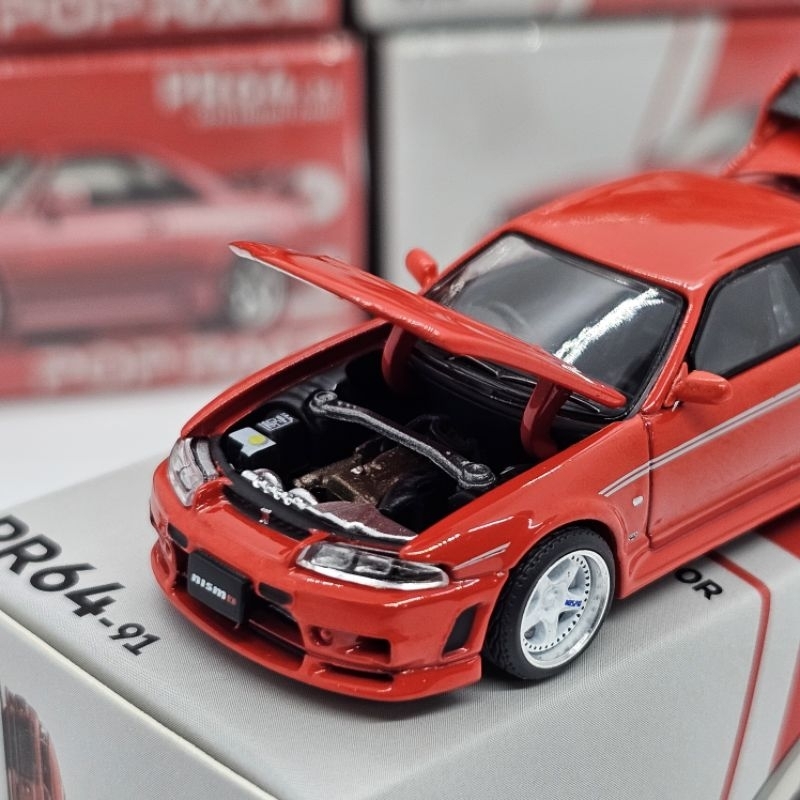 POP RACE GT-R NISMO 400R R33 RED SCALE 1/64 OPEN HOOD / BOOT. | Shopee ...