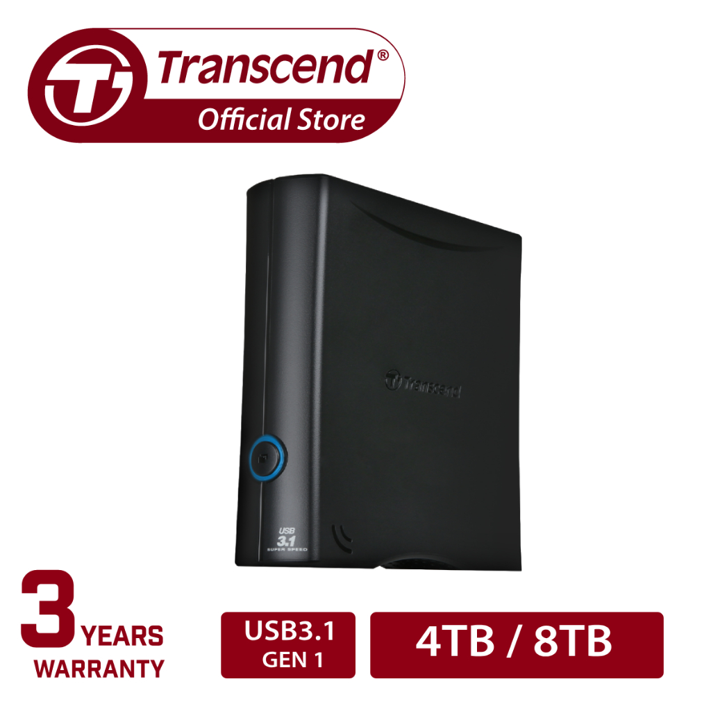 Transcend Storejet 35T3 Desktop HDD USB 3.1 (4TB/8TB) | Shopee Malaysia