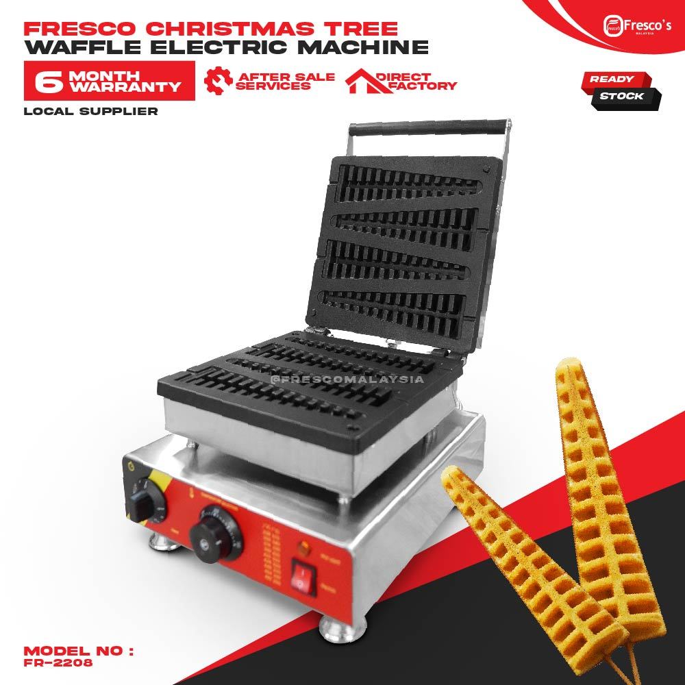 Waffle Christmas Tree Machine Electric Lolly Waffle Pine Tree Waffle ...