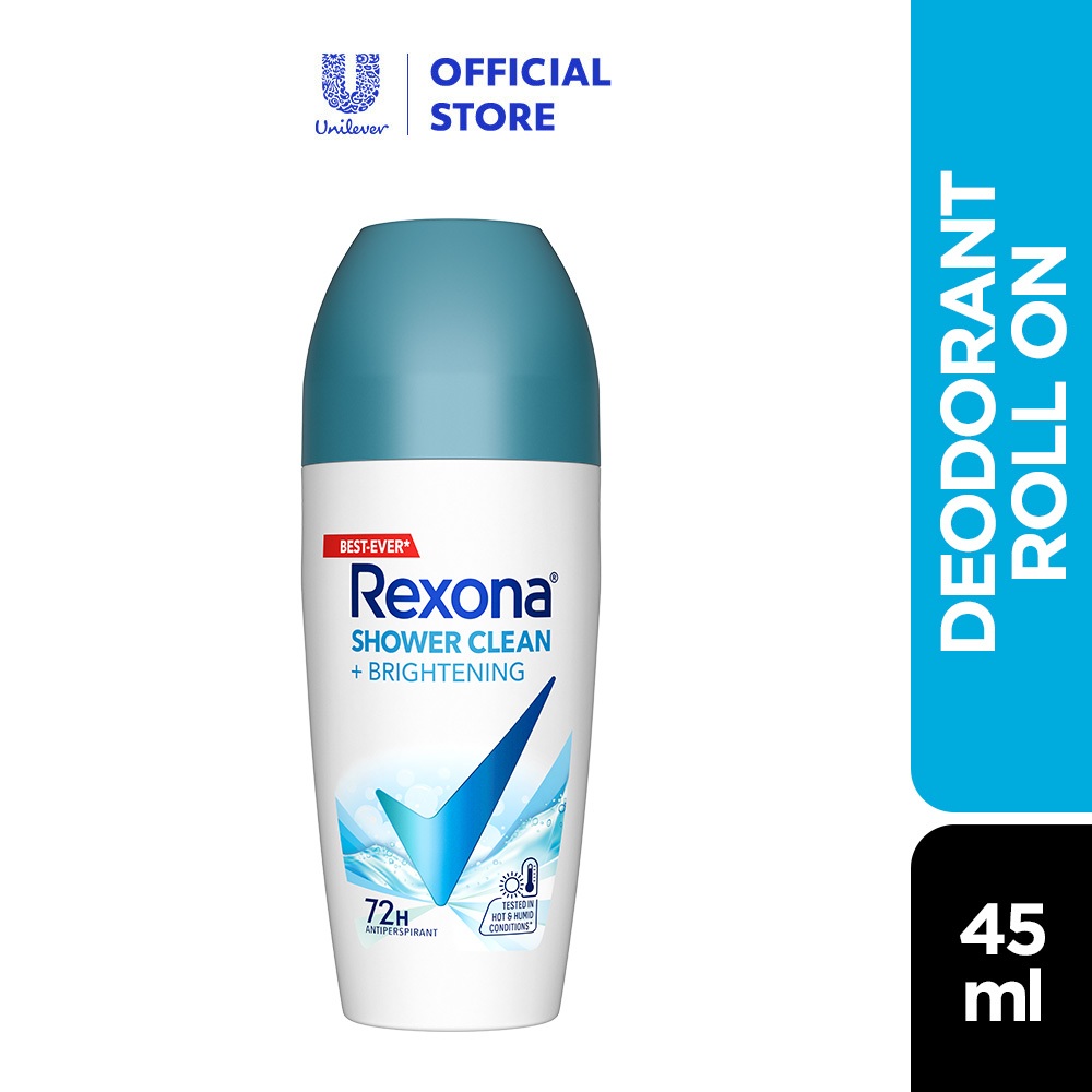 Rexona Women's Deodorant Roll On - Shower Clean (45ml) | Shopee Malaysia