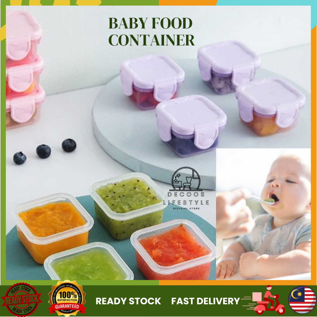 Bekas Baby Puree Container Baby Food Container Snack Storage Box Milk ...