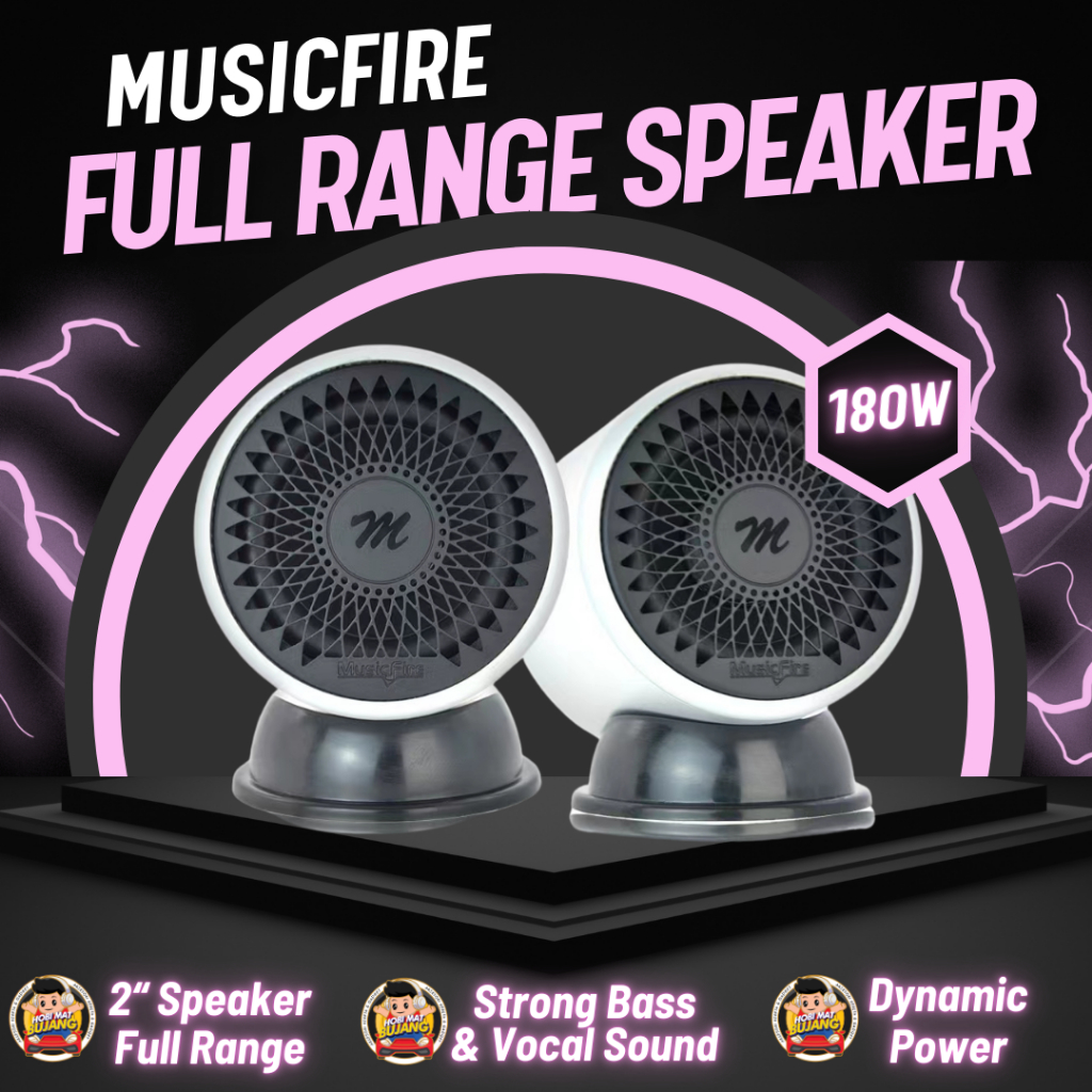 Musicfire 2" Full Range Speaker double side basss full Range car ...