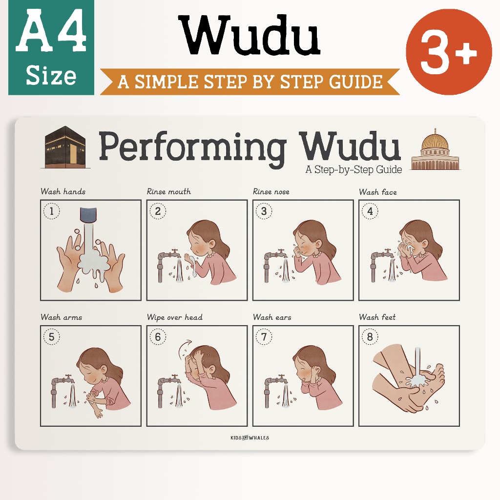 Bramble – Visual Wudu Guide for Kids (Girl) | Step-by-Step Ablution ...
