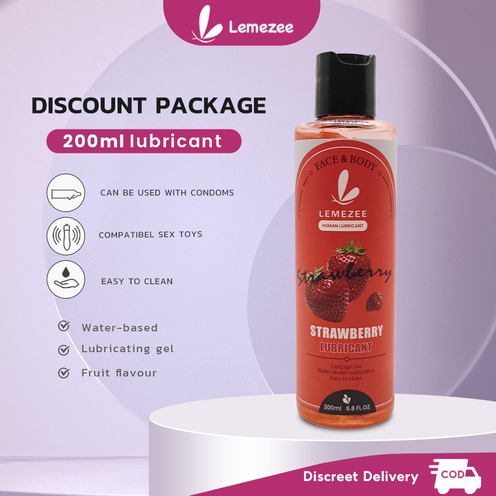 Lemezee Lubricant Gel Water Based Lubricant Strawberry Pelincir Personal Lube 200ml | Shopee ...