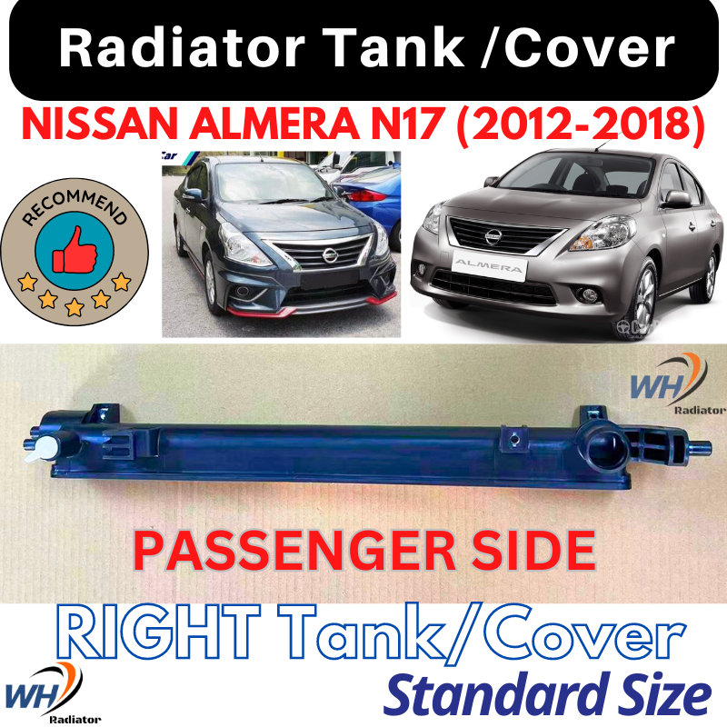 NISSAN ALMERA N17 (2012-2018) TOP QUALITY Radiator Right Tank / Right ...