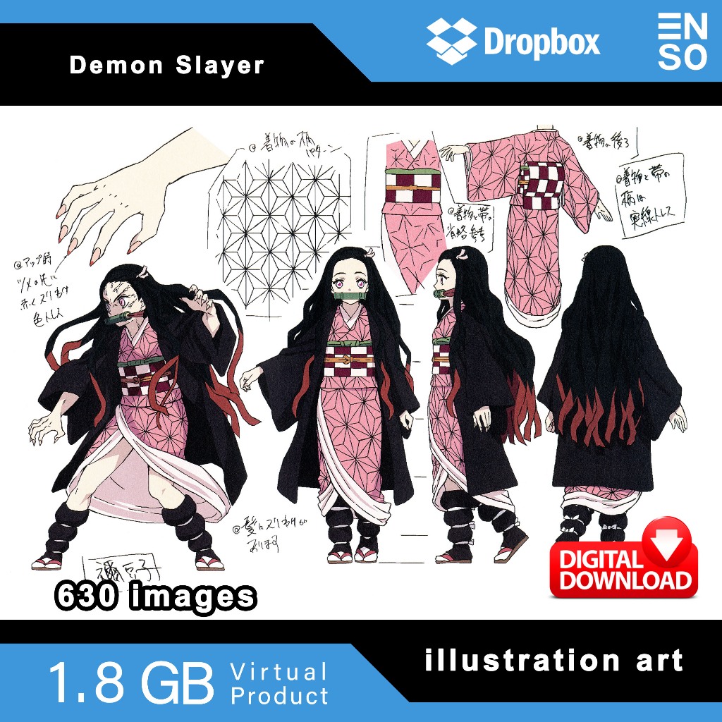 L002 - Demon Slayer, illustration art work, original art work, 630 jpg ...
