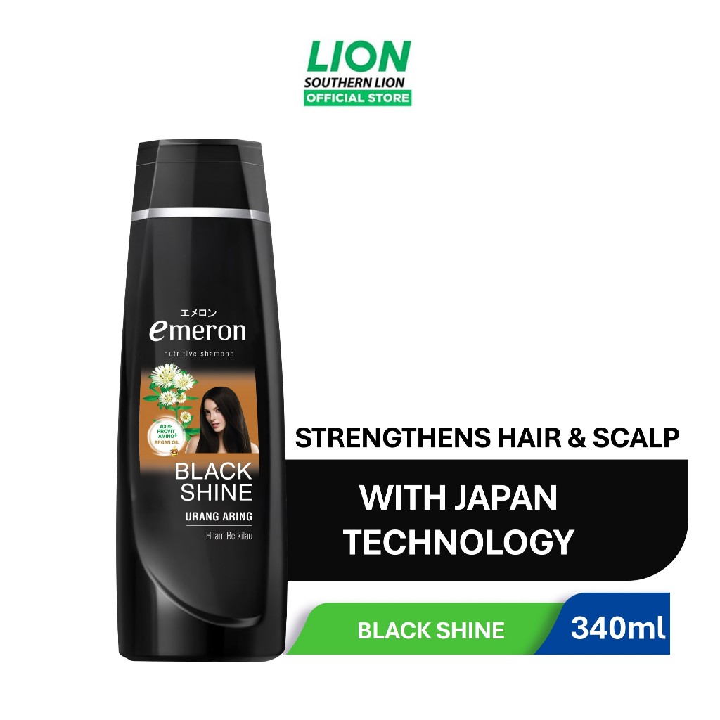 Emeron Shampoo Black Shine 340ml | Shopee Malaysia
