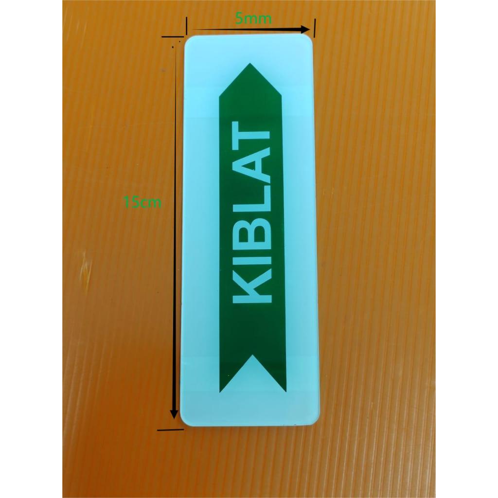 ACRYLIC KIBLAT SIGNAGE / PETUNJUK ARAH KIBLAT | Shopee Malaysia