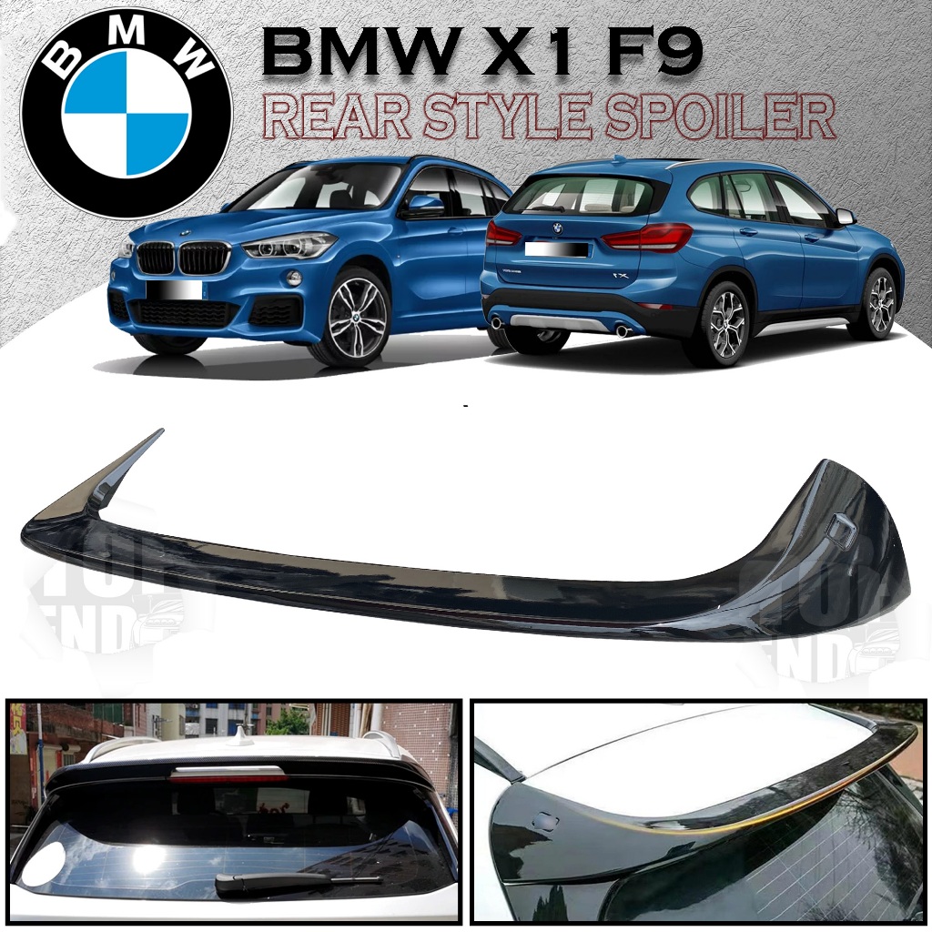 BMW X1 F49 2016-2020 REAR ROOF SPOILER WITH PAINT (PIANO BLACK) ABS ...