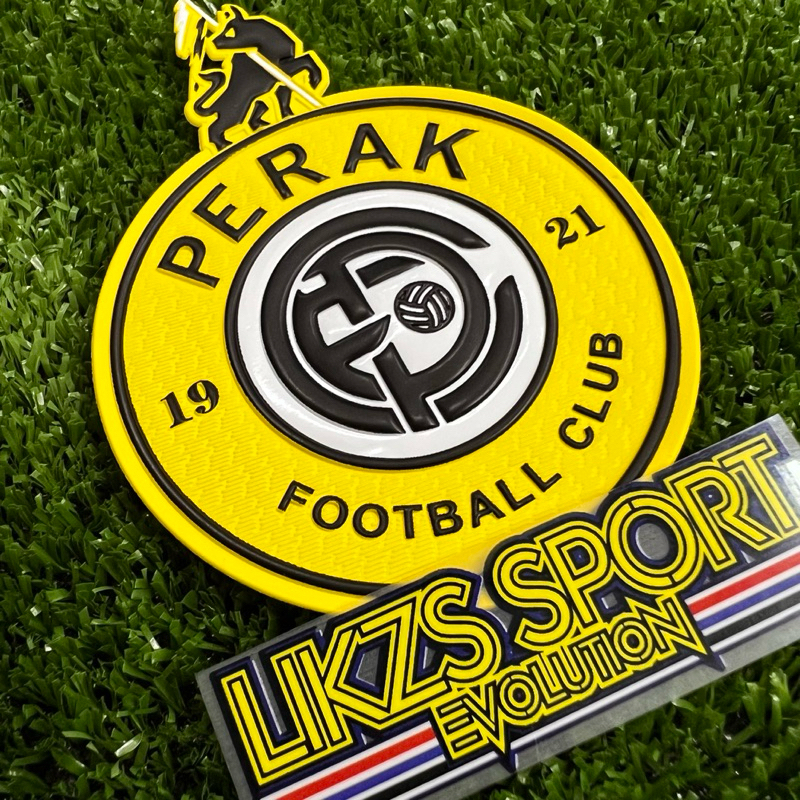 Perak FC 3D Logo TPU Rubber Logo Silicone Heat Transfer Logo Embossed ...