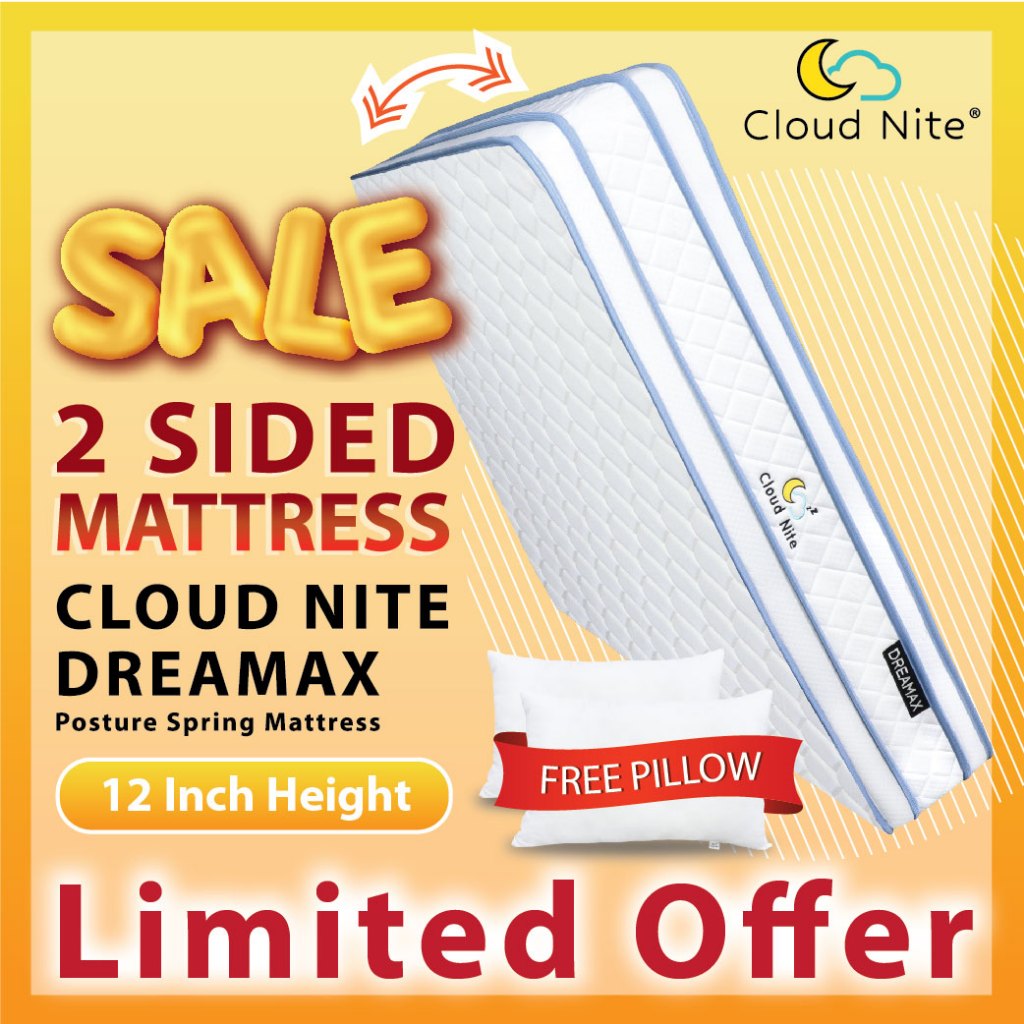 Cloud Nite Dreamax 12” Orthopedic Support Mattress Hotel Grade, Dual ...