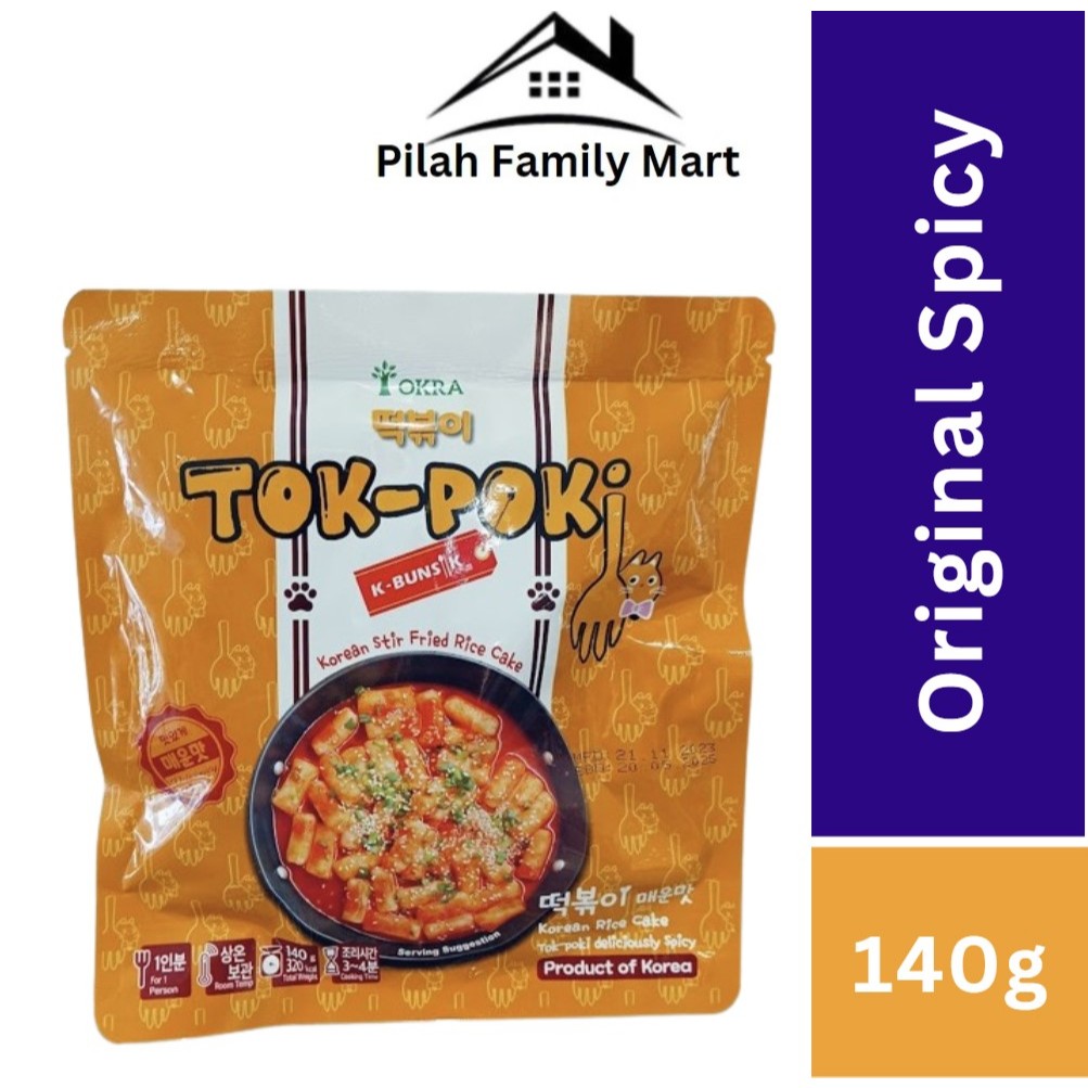 Original Spicy Korinus K Bunsik Tok Poki 140g | Shopee Malaysia