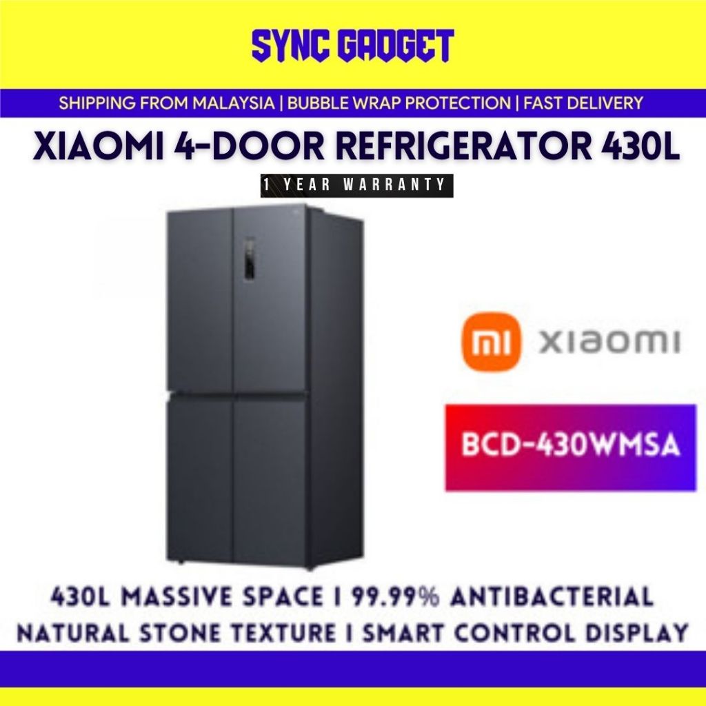 XIAOMI Mijia Smart 4-Door Refrigerator 430L [99.99% antibacterial I ...