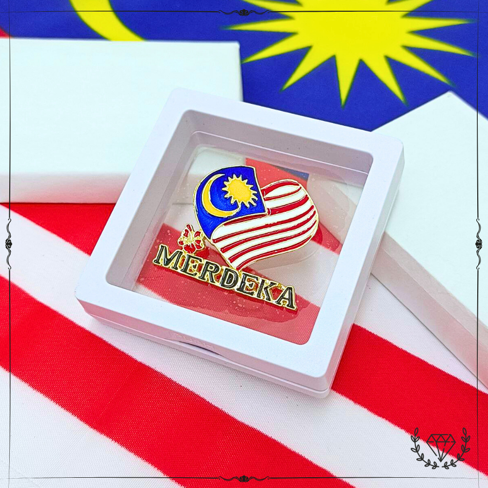 Brooch Pin Tudung Bendera Malaysia Brooch Design Merdeka Kerongsang ...