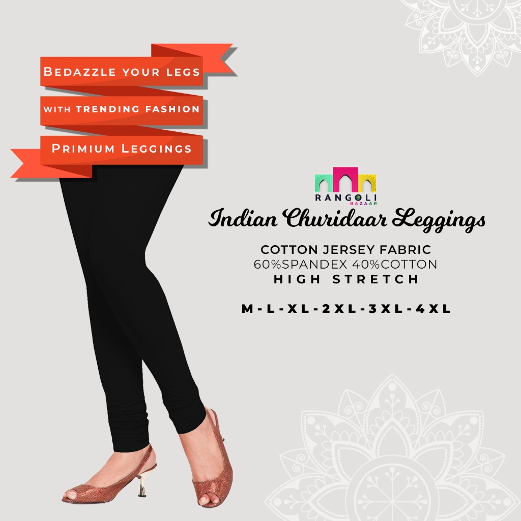 🔥M - 3XL🔥INDIAN CHURIDHAR LEGGINGS | Shopee Malaysia