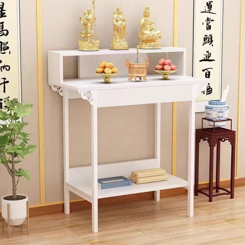 Altar table Buddhist Household Buddha Table Shelf Double Layer Altar ...