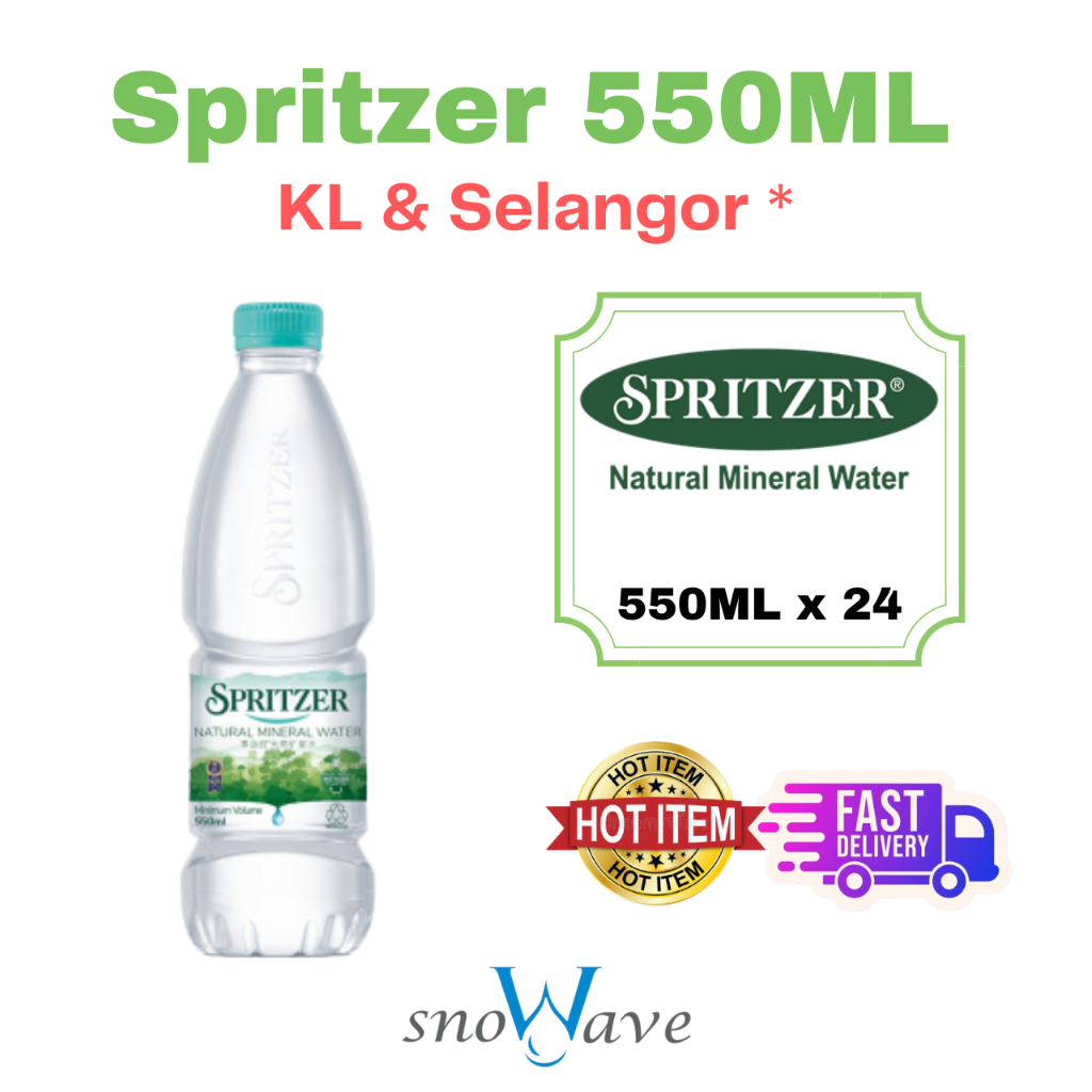 Spritzer Natural Mineral Water 550ML 3-4 Ctn (Kotak) | Shopee Malaysia