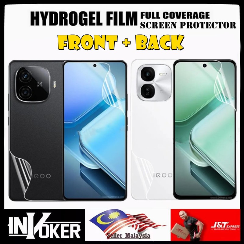 Vivo iQOO Z9 5G / Z9x 5G / Z9 Turbo / Z8 / Z8x / Z7 5G / Z7x 5G / Front + Back Hydrogel Screen ...