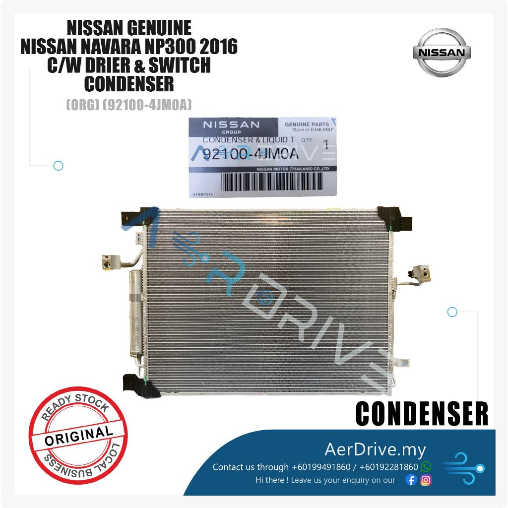 ORIGINAL NISSAN NAVARA NP300 2016 CONDENSER C/W DRIER & SWITCH ( 92100 ...