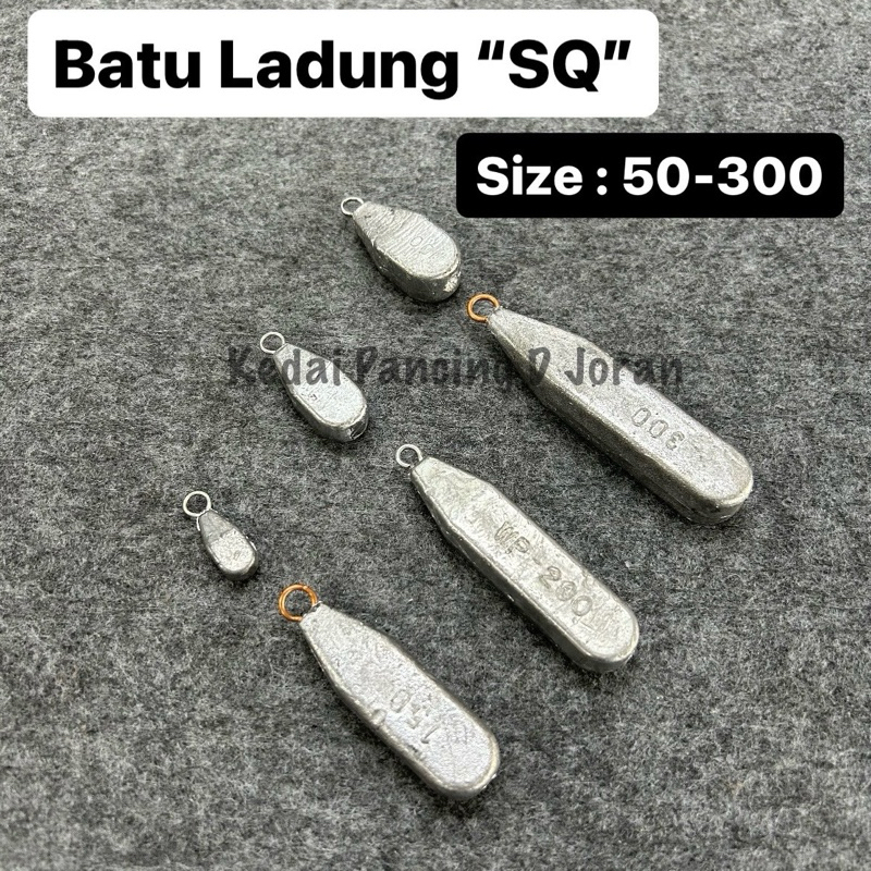Batu Ladung SQ Batu Pancing Timah Size 50-300 | Shopee Malaysia