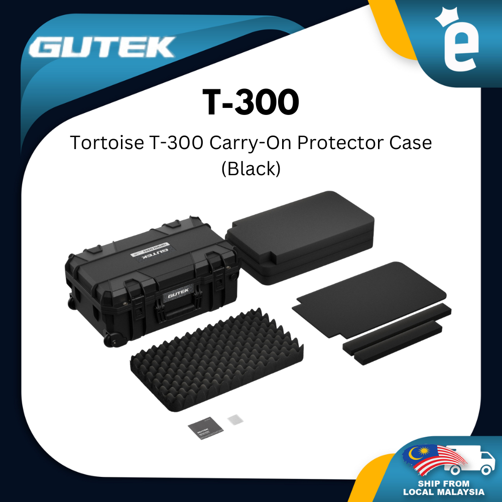 GUTEK Tortoise T-300 Carry-On Protector Case (Black) | Shopee Malaysia