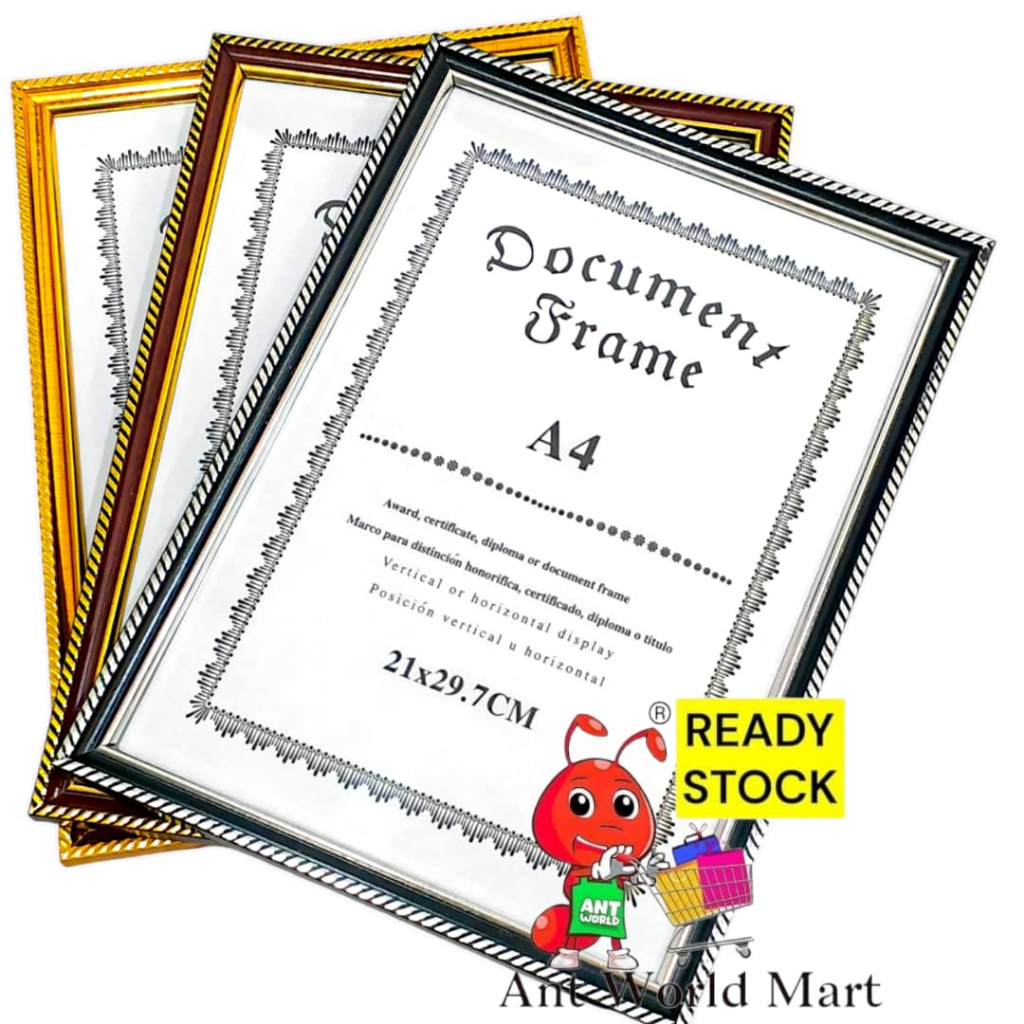 Ready Stock!!! Acrylic Frame Certificate Frame A4 Document /Frame ...