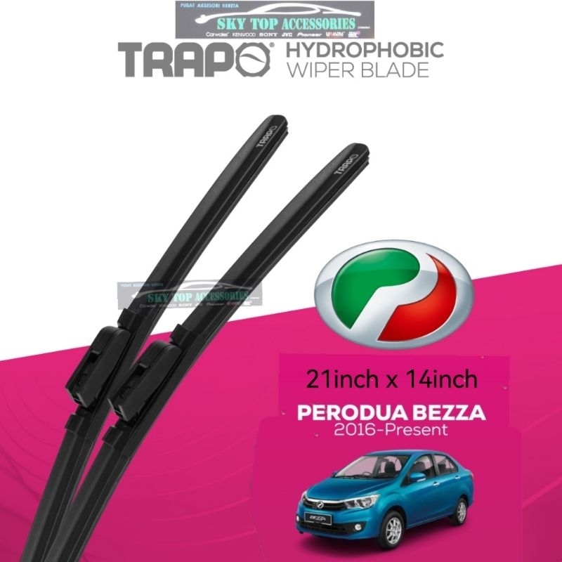 Perodua Bezza Wiper Trapo Hydrophobic Car Wiper Blade Perodua Bezza ...