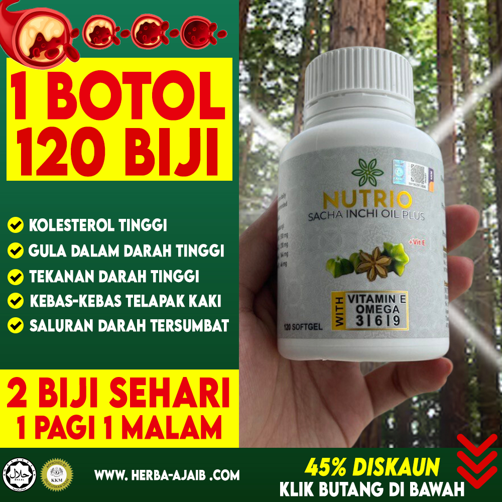 Nutrio Sacha Inchi Oil (120 Biji) | Shopee Malaysia