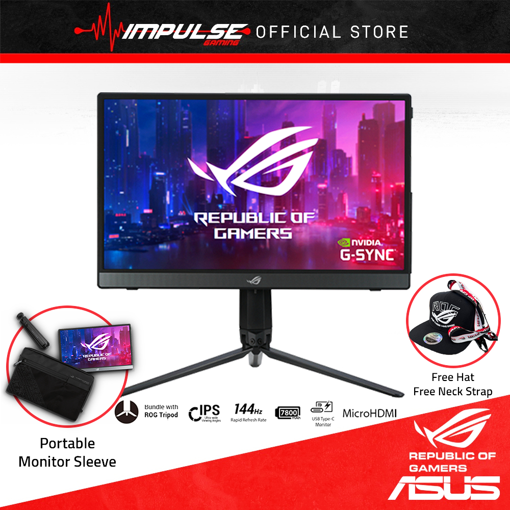 Asus ROG Strix XG16AHP Portable 144Hz Gaming Monitor - 15.6-inch FHD ...