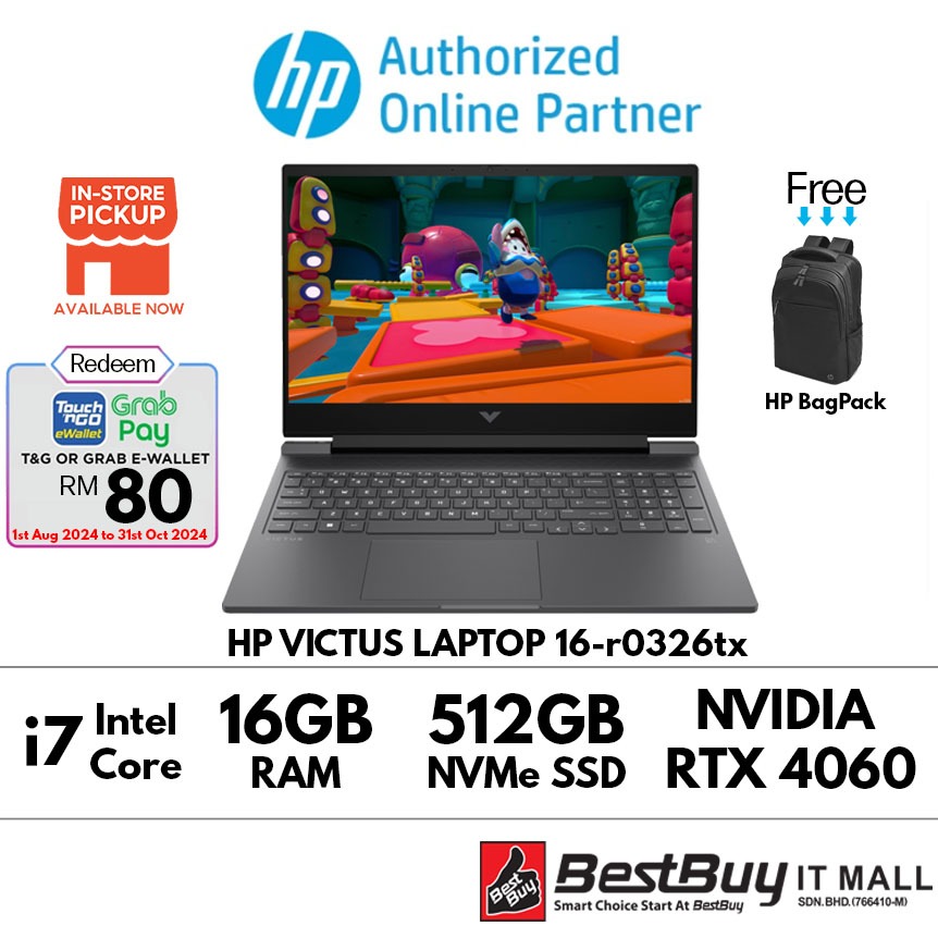 HP Victus Gaming Laptop 16-r0326tx silver (Intel Core i7 13700HX, 16gb ...