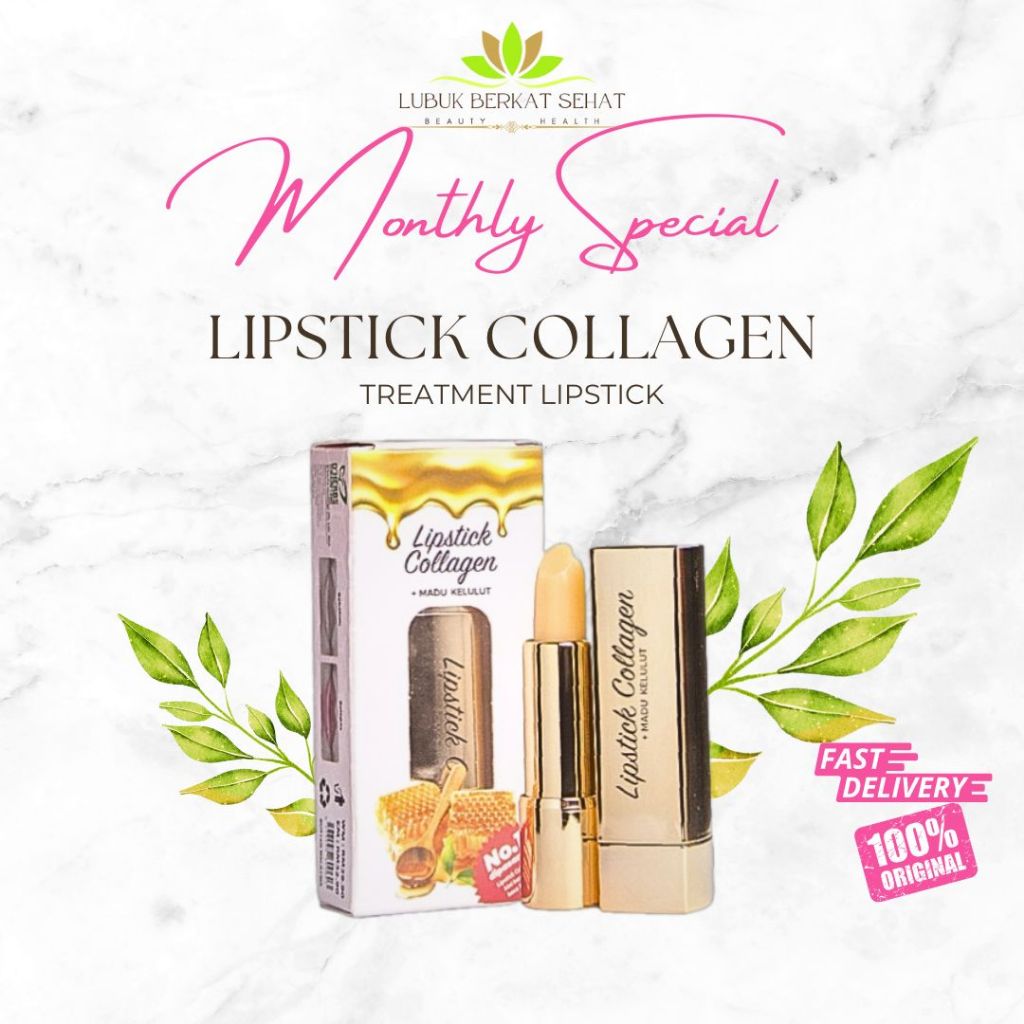 DHERBS Lipstick Collagen Madu Kelulut Anti Suram | Shopee Malaysia