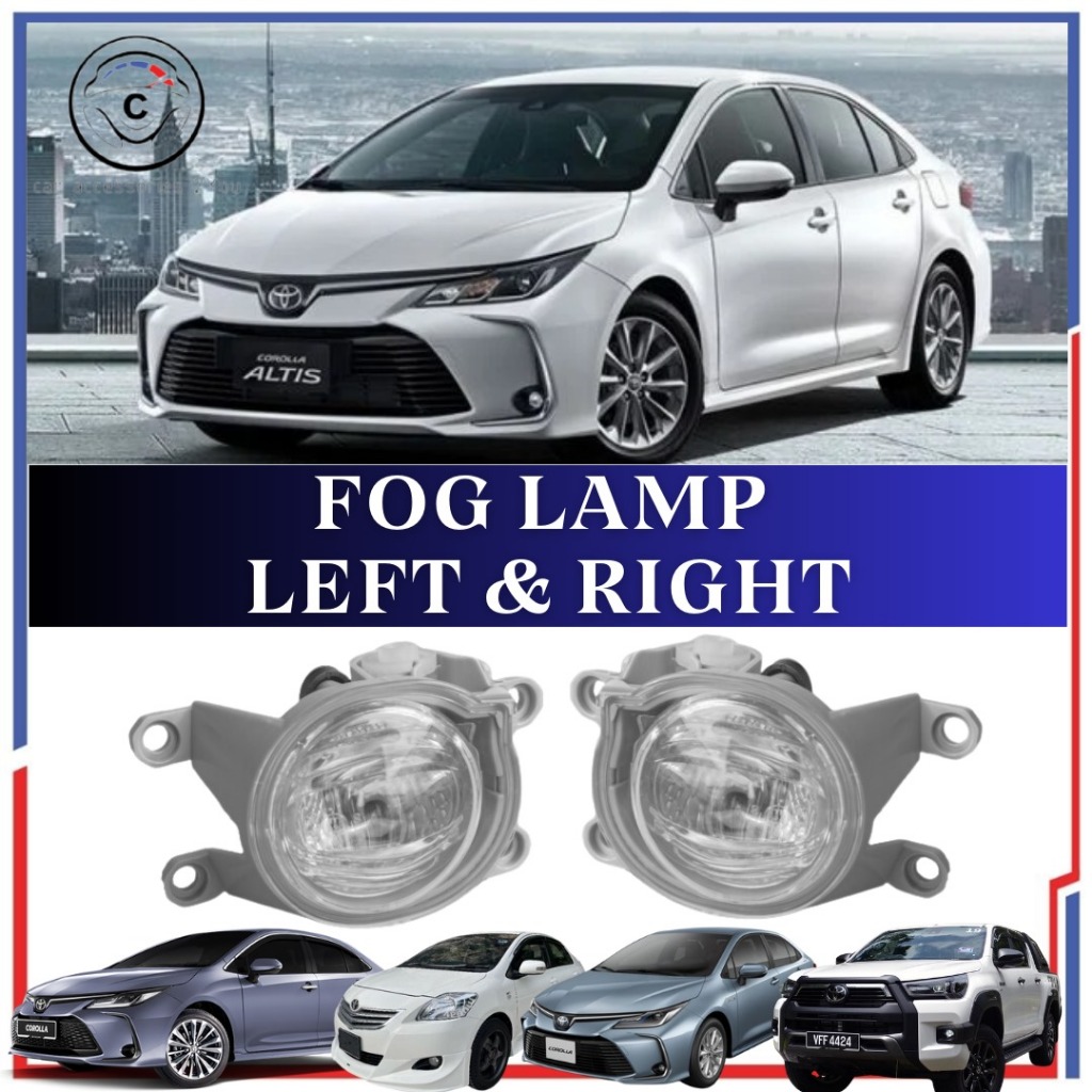 TOYOTA FOG LAMP FOR LEVIN ALTIS VIOS COROLLA HILUX ROGUE OEM SPOT LIGHT-LEFT & RIGHT | Shopee ...