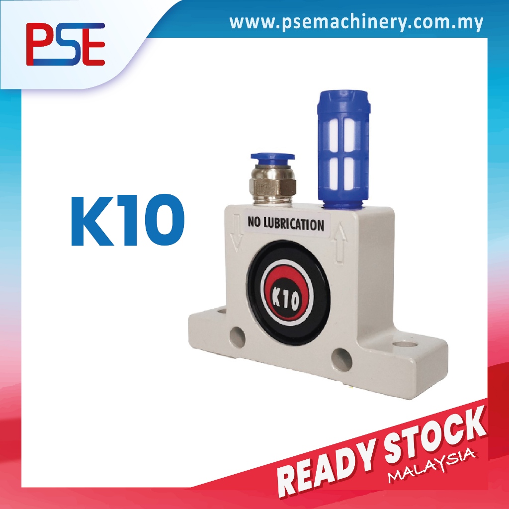 K10 Industrial Pneumatic Turbine Ball Vibrator With Silencer & Connector | Shopee Malaysia