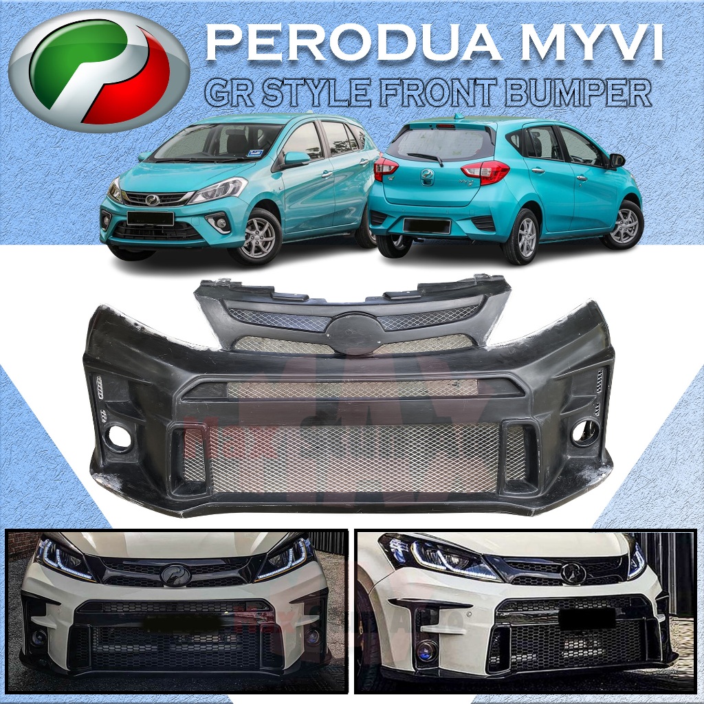 PERODUA MYVI 2018-2021 GR LOOK FRONT BUMPER (GR) BUMPER DEPAN FOR MYVI ...