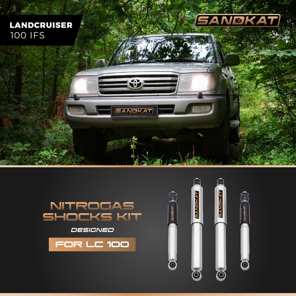 SANDKAT 4WD Toyota Land Cruiser 100 Series Nitrogas Type Shock Absorber ...