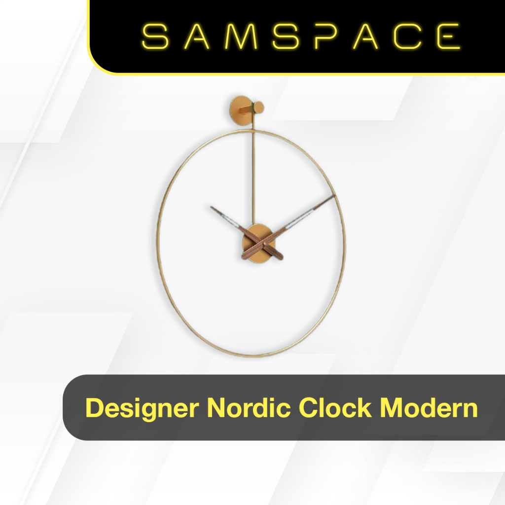 SamSpace Designer Nordic Clock Modern Silent Stylish Wall Clocks ...